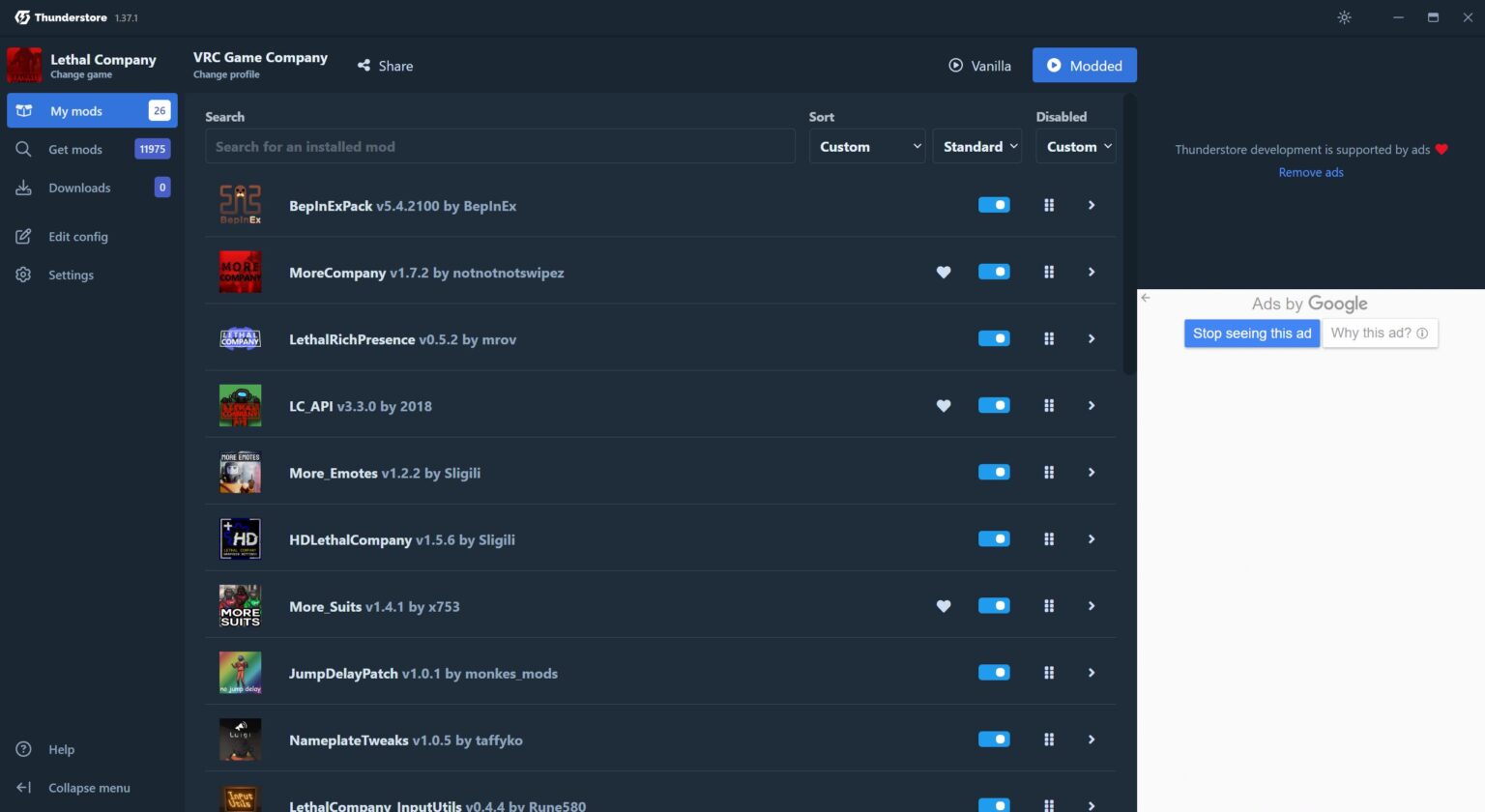 Thunderstore Mod Manager プロファイルの共有・インポート方法 【Lethal Company,Muck,etc.】