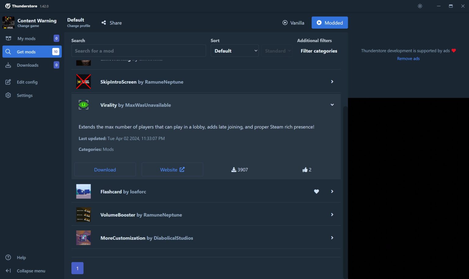 Content Warning MOD導入方法【マルチプレイ人数を4人から増やすMOD,etc.】